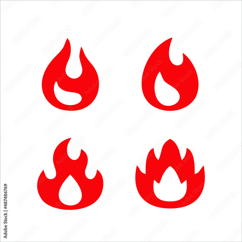 Fire icon. Fire icon image. Fire icon symbol. Fire icon vector. Fire ...