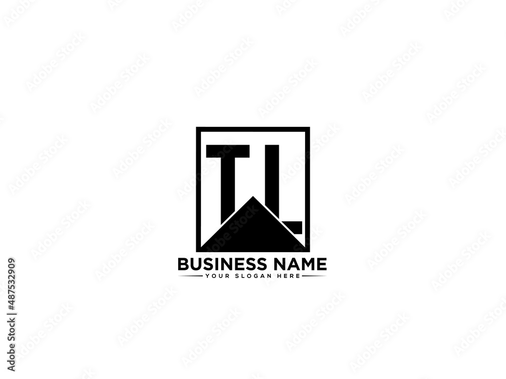 Unique TL Logo Icon Design, Bold Letter Tl logo monogram emblem style ...