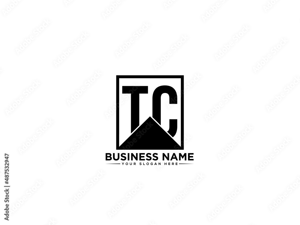 Unique TC Logo Icon Design, Bold Letter Tc logo monogram emblem style ...