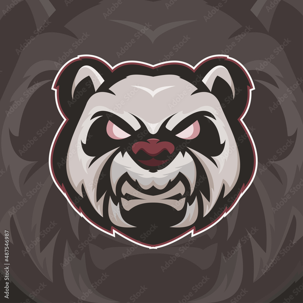 Panda Mascot Logo Template Stock Vector | Adobe Stock