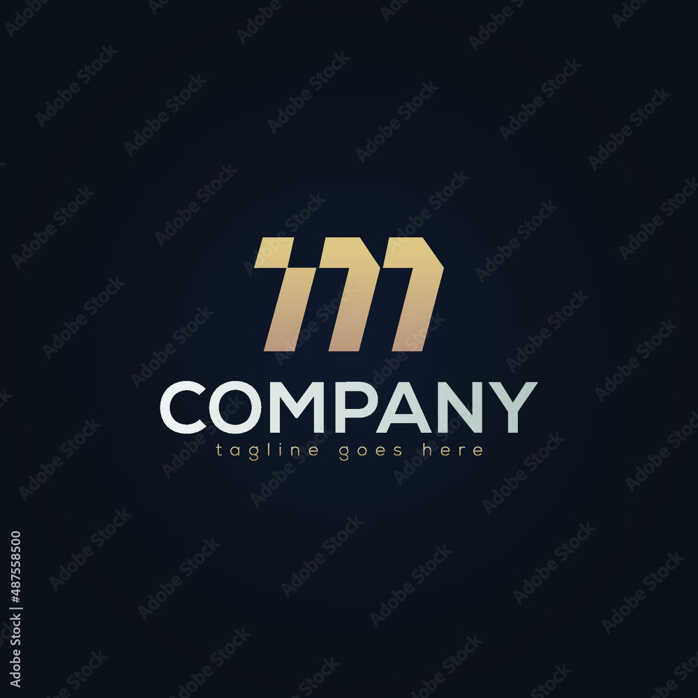 M Letter Monogram Logo Concept Design Stock Vector | Adobe Stock