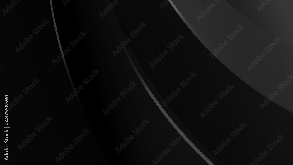 Abstract Dynamic Black Background with Various Shape Design. Usable for ...