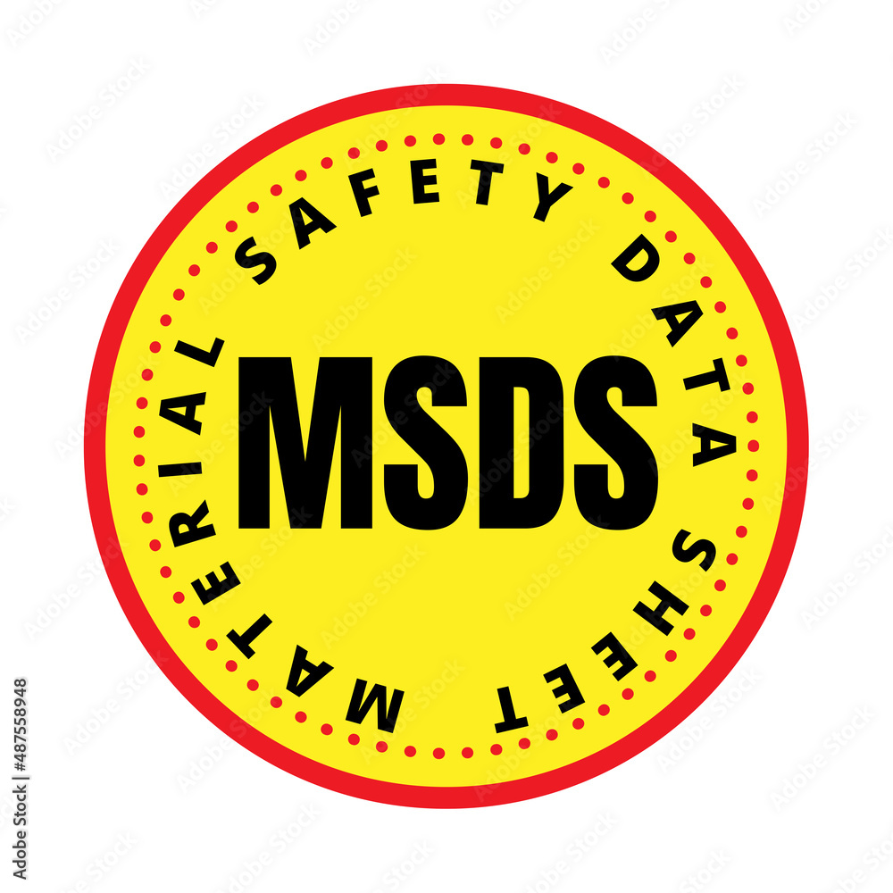 MSDS material safety data sheets symbol icon Stock Illustration | Adobe ...