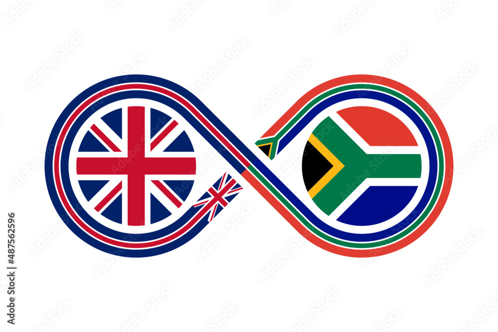 unity concept. english and afrikaans language translation icon. vector ...