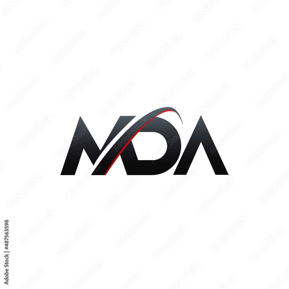 MDA Letter Monogram Logo Concept Design Stock Vector | Adobe Stock