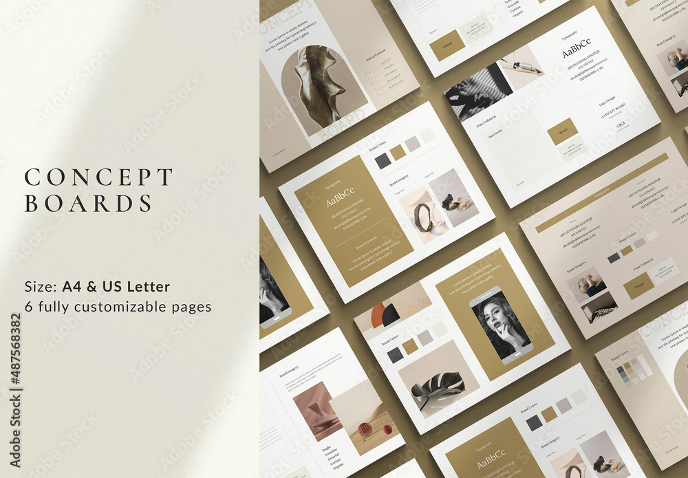 Concept Boards Layout Stock Template | Adobe Stock