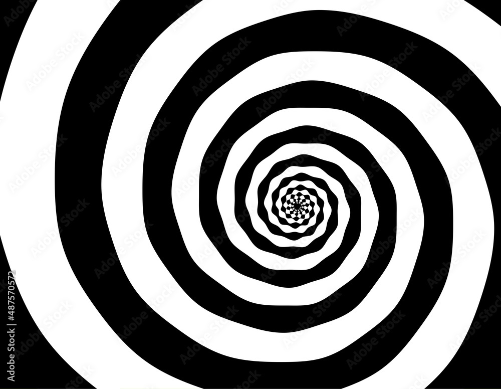 Artistic spiral shape. Vector drawing Stock Vector | Adobe Stock