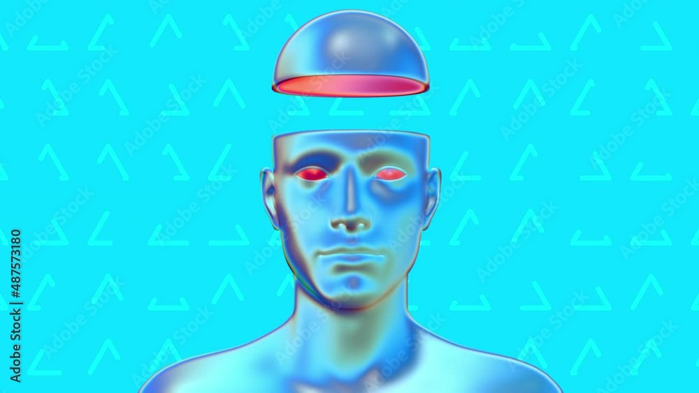 Minimal graphic colorful psychedelic design. Human body abstract ...