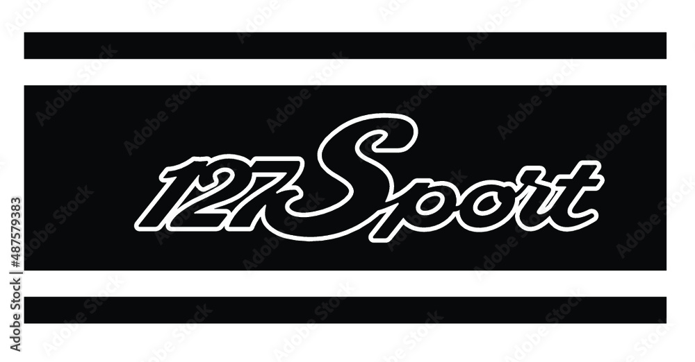 Logo Fiat 127 Sport Stock Vector | Adobe Stock