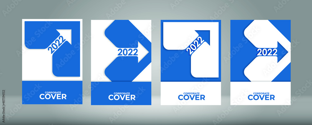 Corporate finance book cover design template in A4 format. It can be ...
