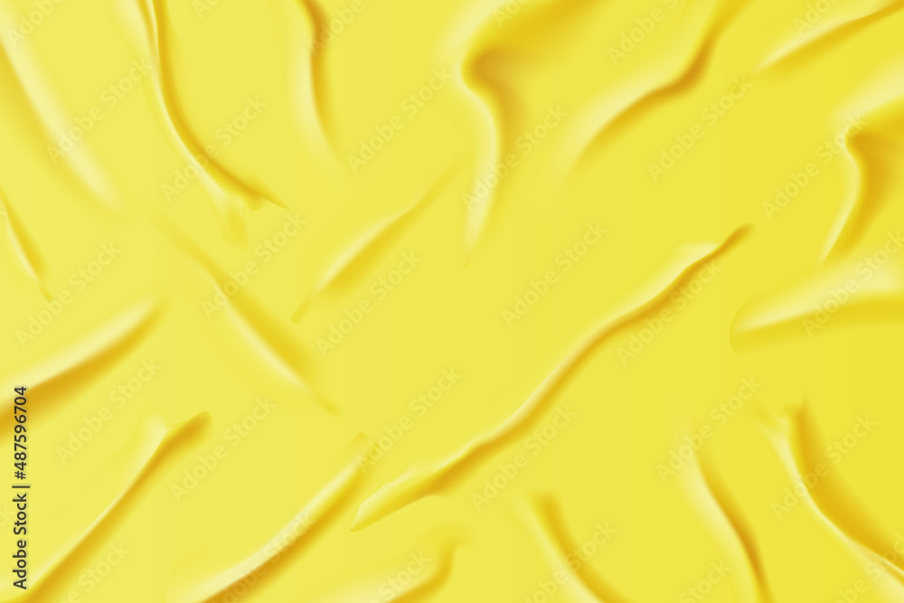 Glued paper wrinkled effect, vector realistic background Stock Vector ...