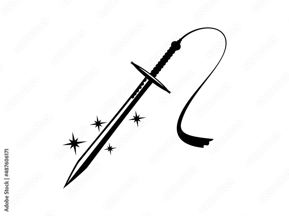 ultimate sword icon. shiny sword concept vector illustrations. Stock ...