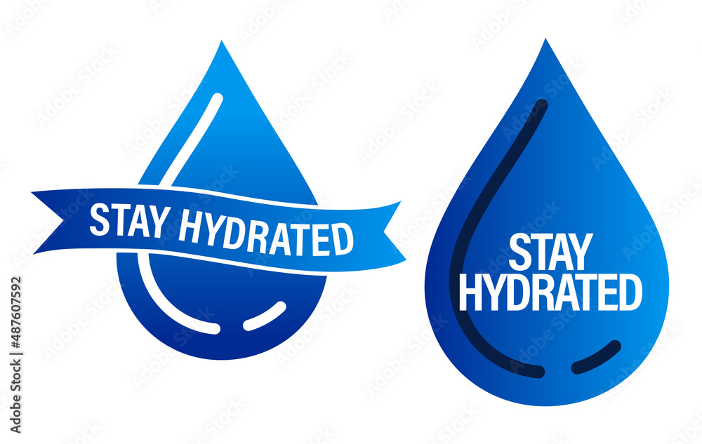 stay hydrated vector stamp. drink more water abstract. water drop ...