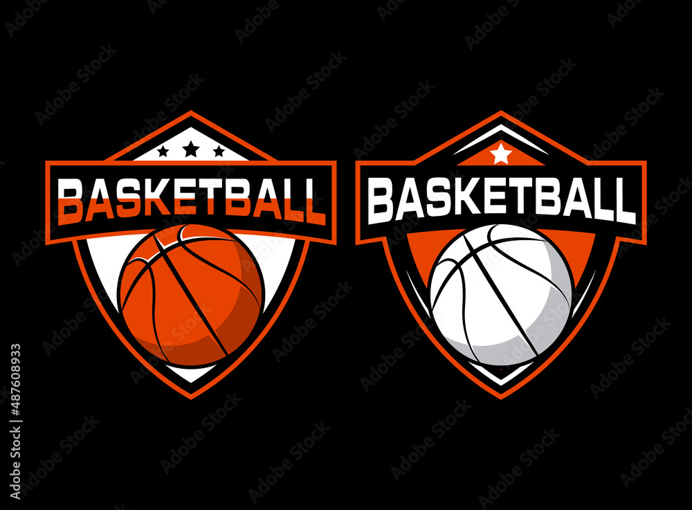 basketball logo, sports logo Stock Vector | Adobe Stock