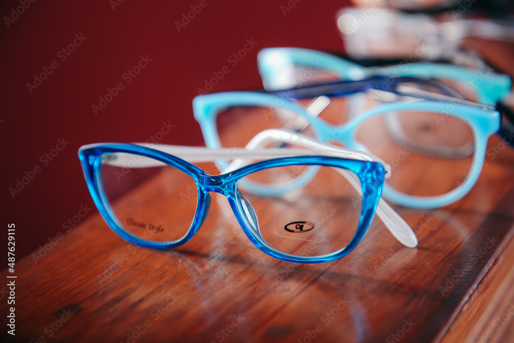 Lentes Azules Stock Photo | Adobe Stock