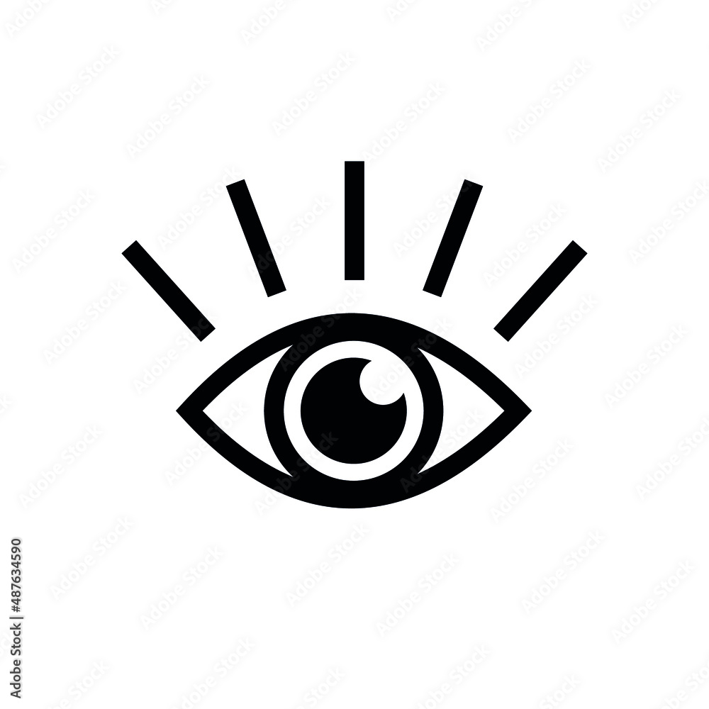 Vecteur Stock Eye icon. A view or visibility symbol. Isolated vector ...