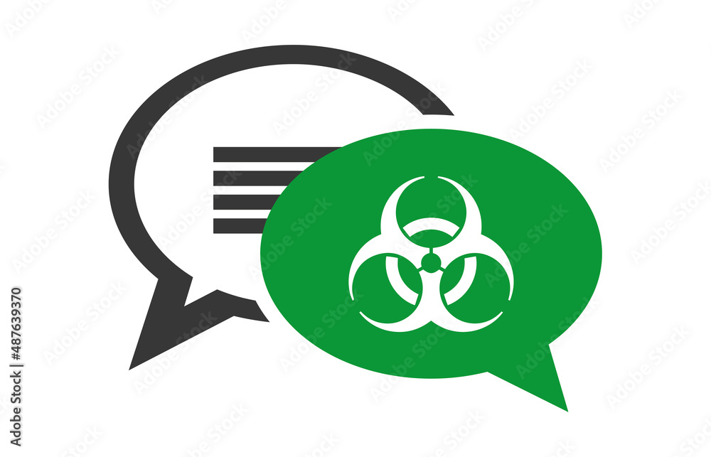 Logo risque biologique. Stock Vector | Adobe Stock