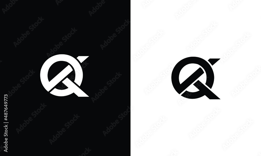 KQ, QK, K, Q Alphabet Letters Logo Monogram Stock Vector | Adobe Stock