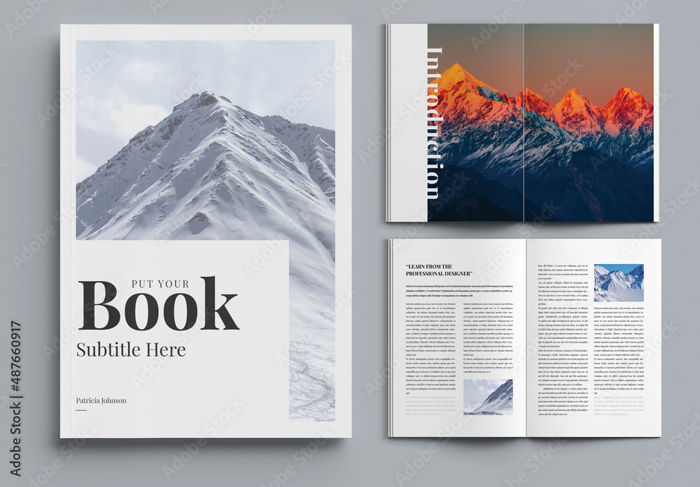 Book Layout Stock Template | Adobe Stock