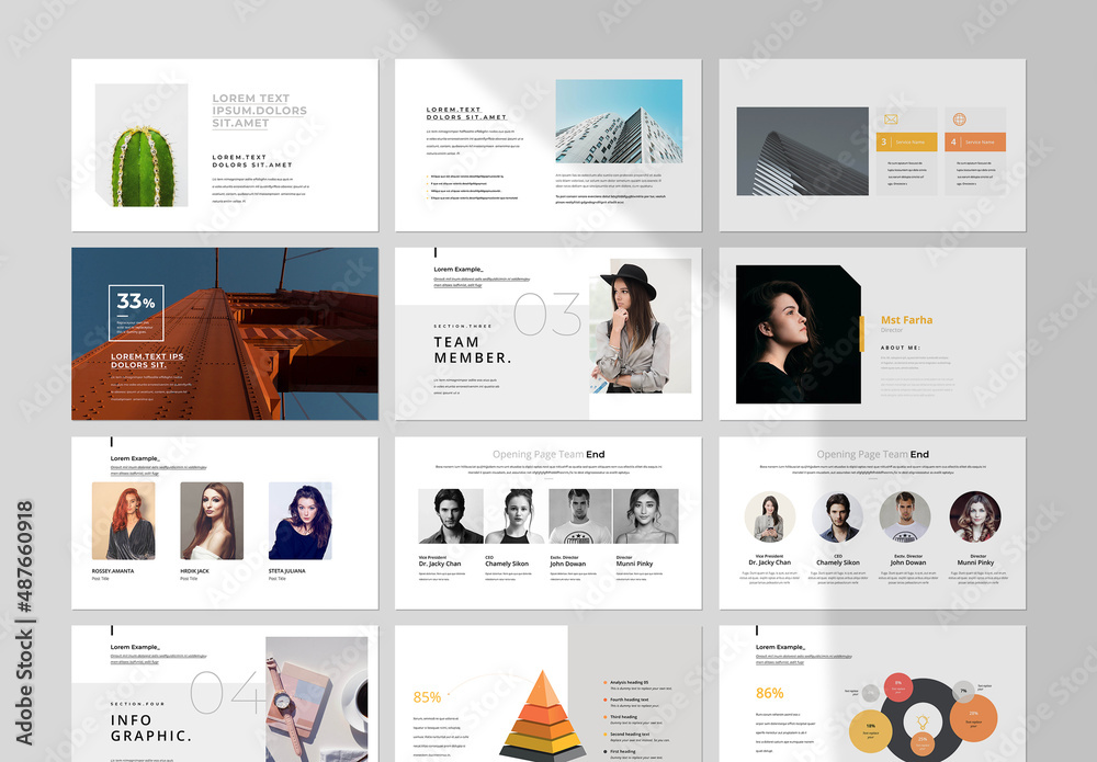 Infographic Presentation Layout Stock Template | Adobe Stock