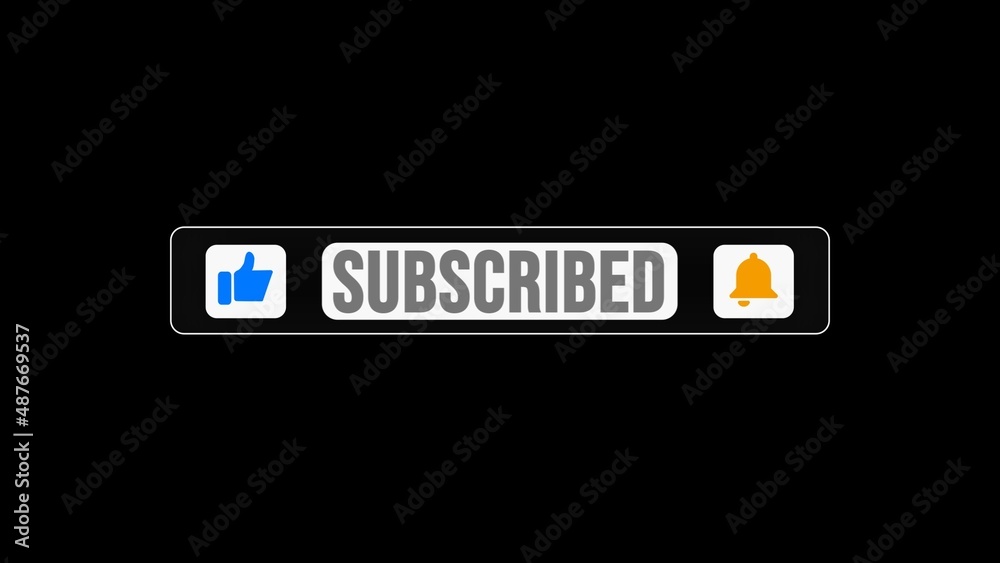 Simple Minimalist Subscribe Button Stock Template | Adobe Stock
