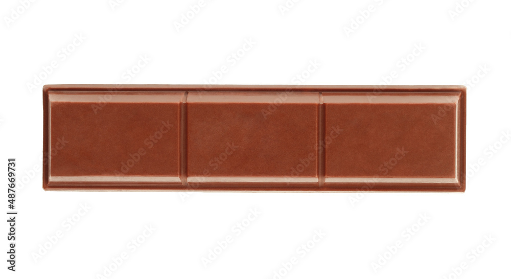 Chocolate bar top view isolated on white background Stock Photo | Adobe ...