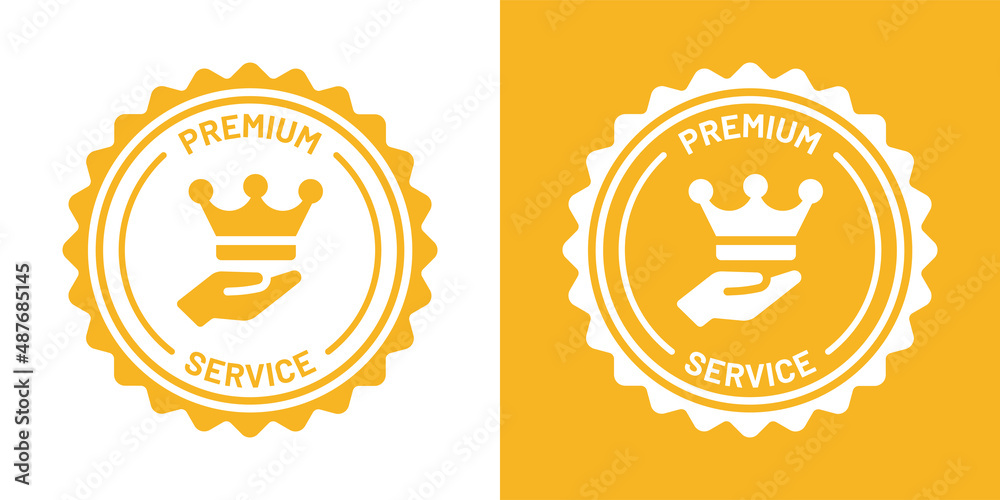 Premium service badge icon. Vector illustration Stock Vector | Adobe Stock