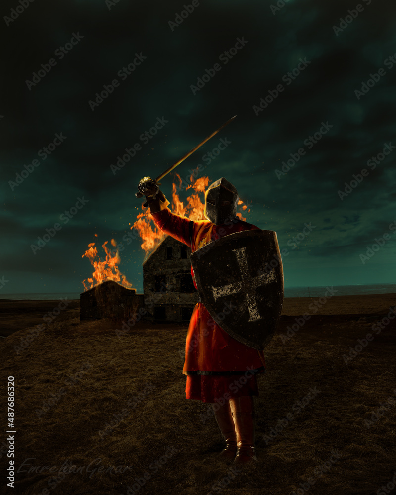 Knight photo | photoshop manipulation | medieval | Stock Photo | Adobe ...
