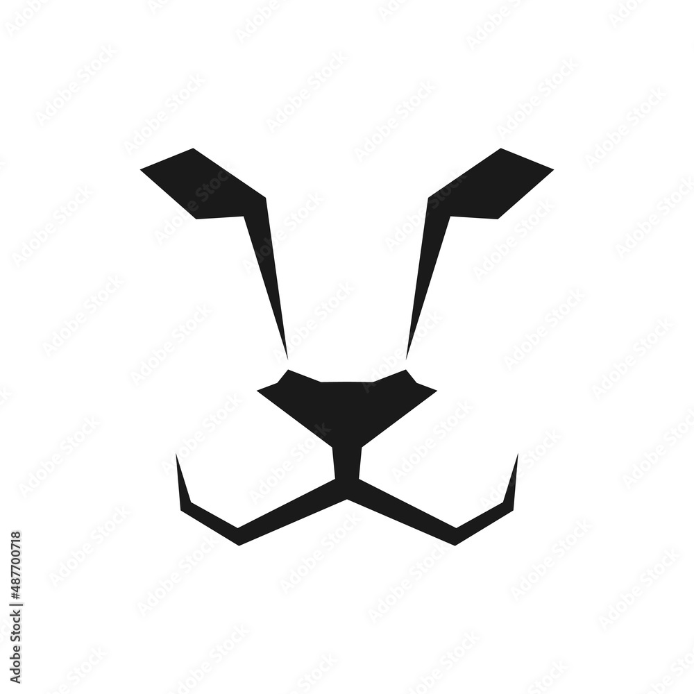 simple lion face logo design Stock Vector | Adobe Stock