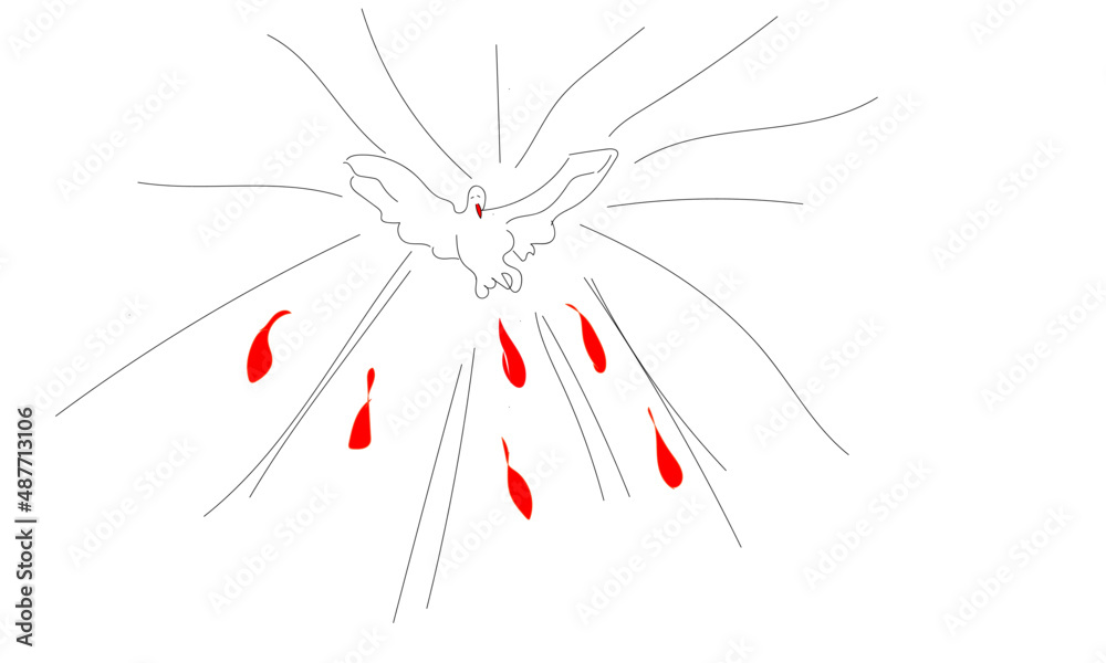 Holy Spirit vector designs for greetings, banner, cards. Stock Vector ...