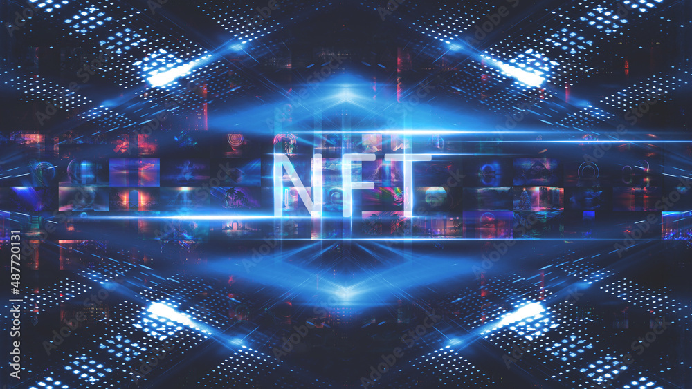 Collage signed with NFT token. Abstract NFT collage. EVERYDAYS: THE ...