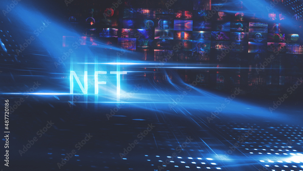 Collage signed with NFT token. Abstract NFT collage. EVERYDAYS: THE ...