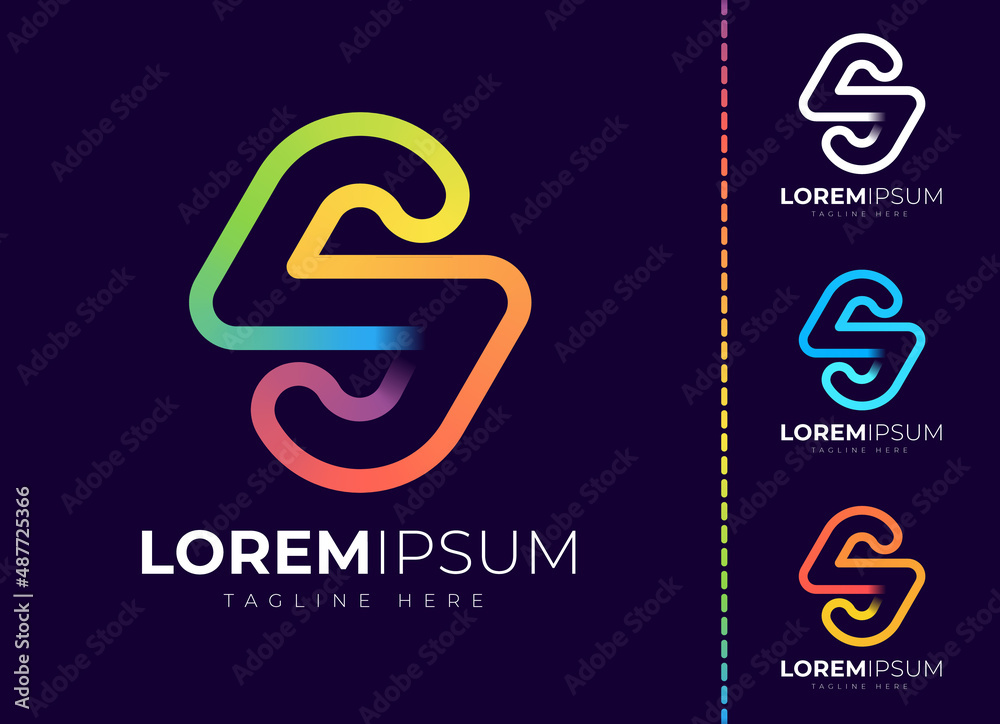 Letter s logo design template. Creative modern trendy s typography and ...