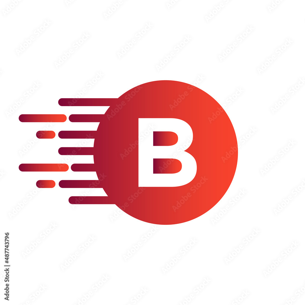 Abstract Dots Letter B Logo Icon. B Letter Design Vector with Dots ...