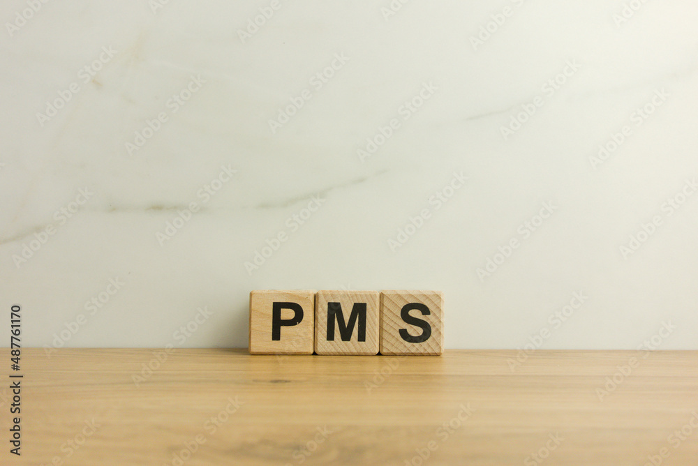PMS premenstrual syndrome acronym background Stock Photo | Adobe Stock