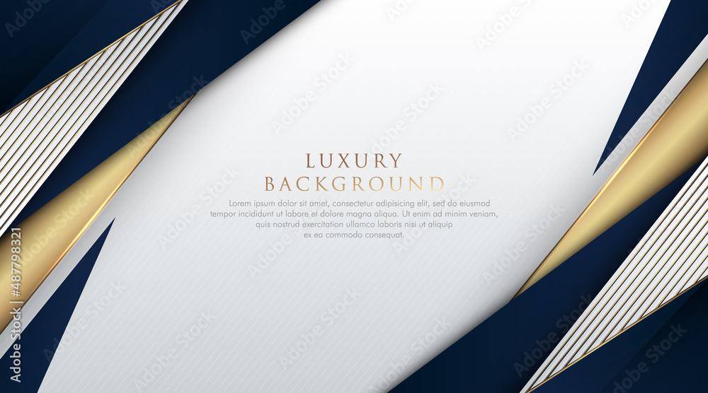 Abstract template dark blue luxury. Premium background with luxury ...