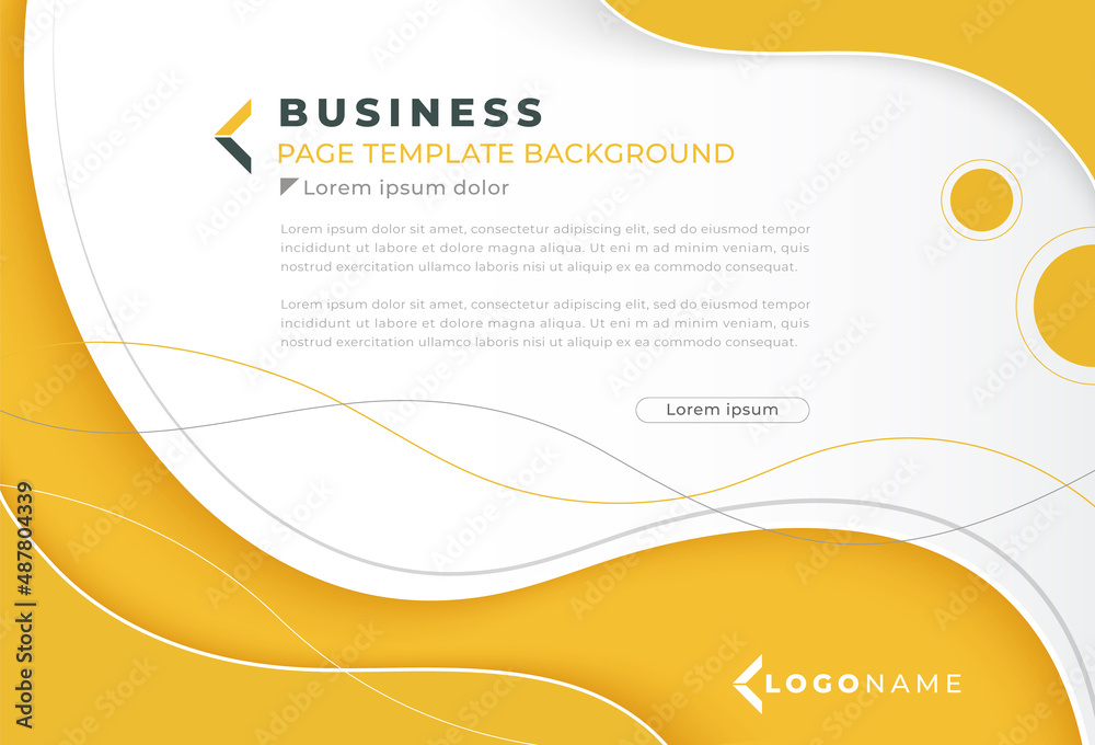 Presentation layout template, Business background design, White and ...