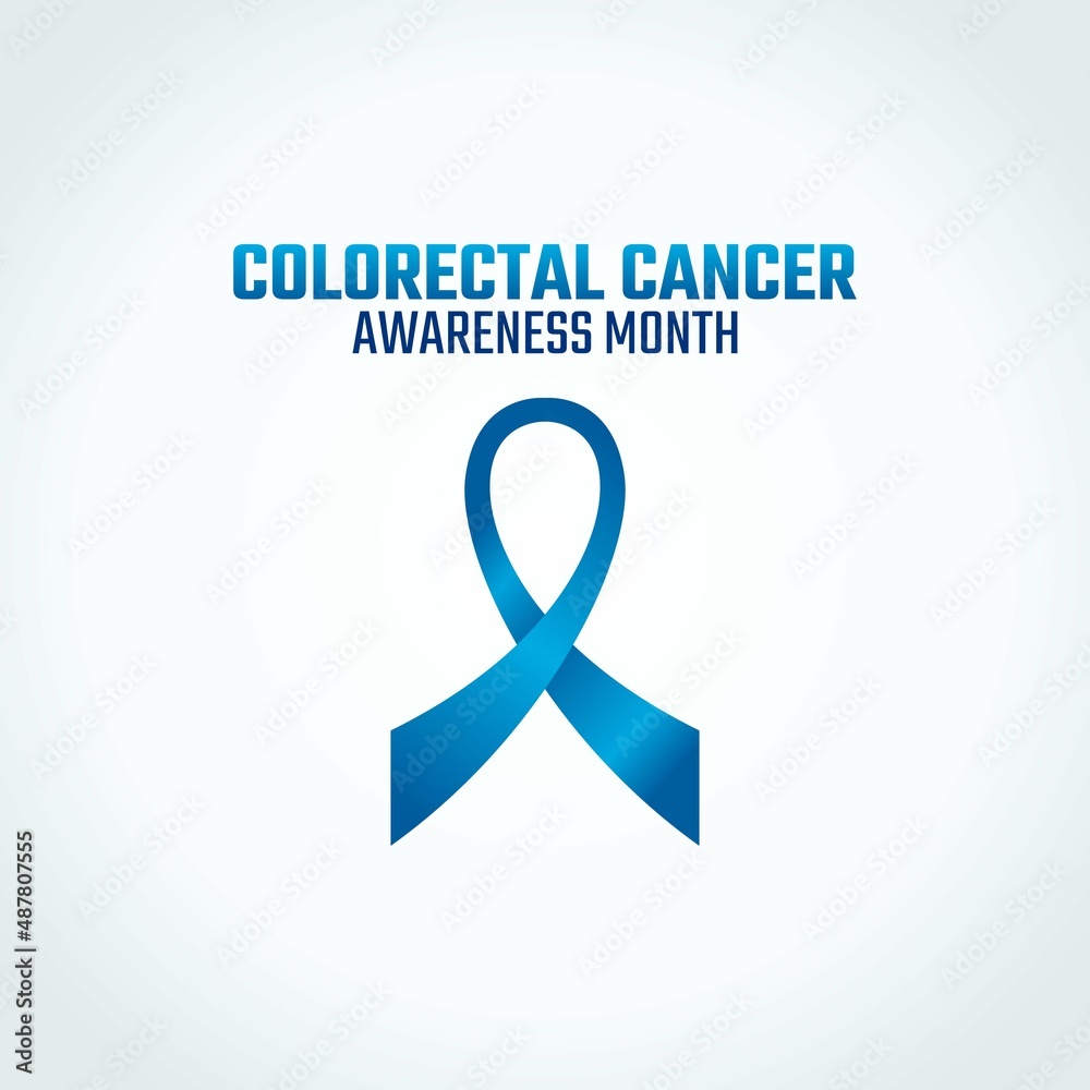 vector graphic of colorectal cancer awareness month good for colorectal ...