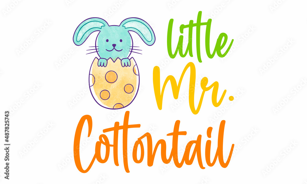 little Mr. cottontail SVG Cut File Stock Vector | Adobe Stock