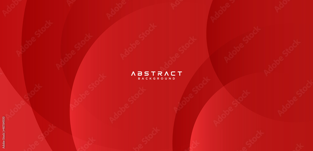 Abstract red gradient circles background. Modern simple overlap ...