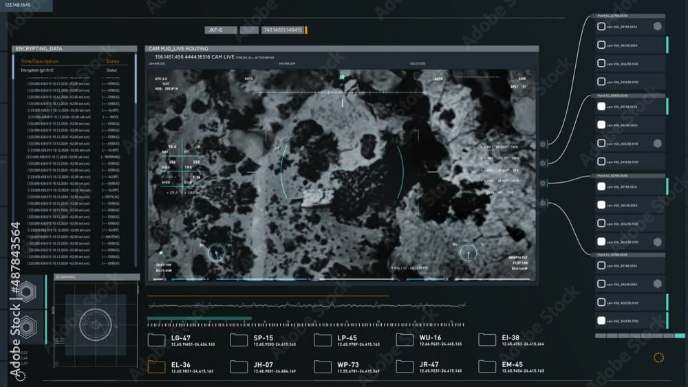 Futuristic Drone Weapon Control Software Interface Used By Military ...