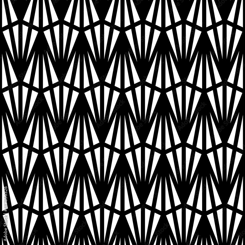 Seamless pattern with triangle shapes. Interlocking triangles ...