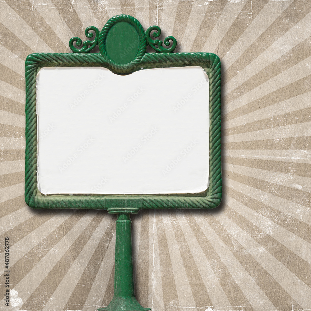 Vintage advertisement cartoon style, background with copy space Stock ...