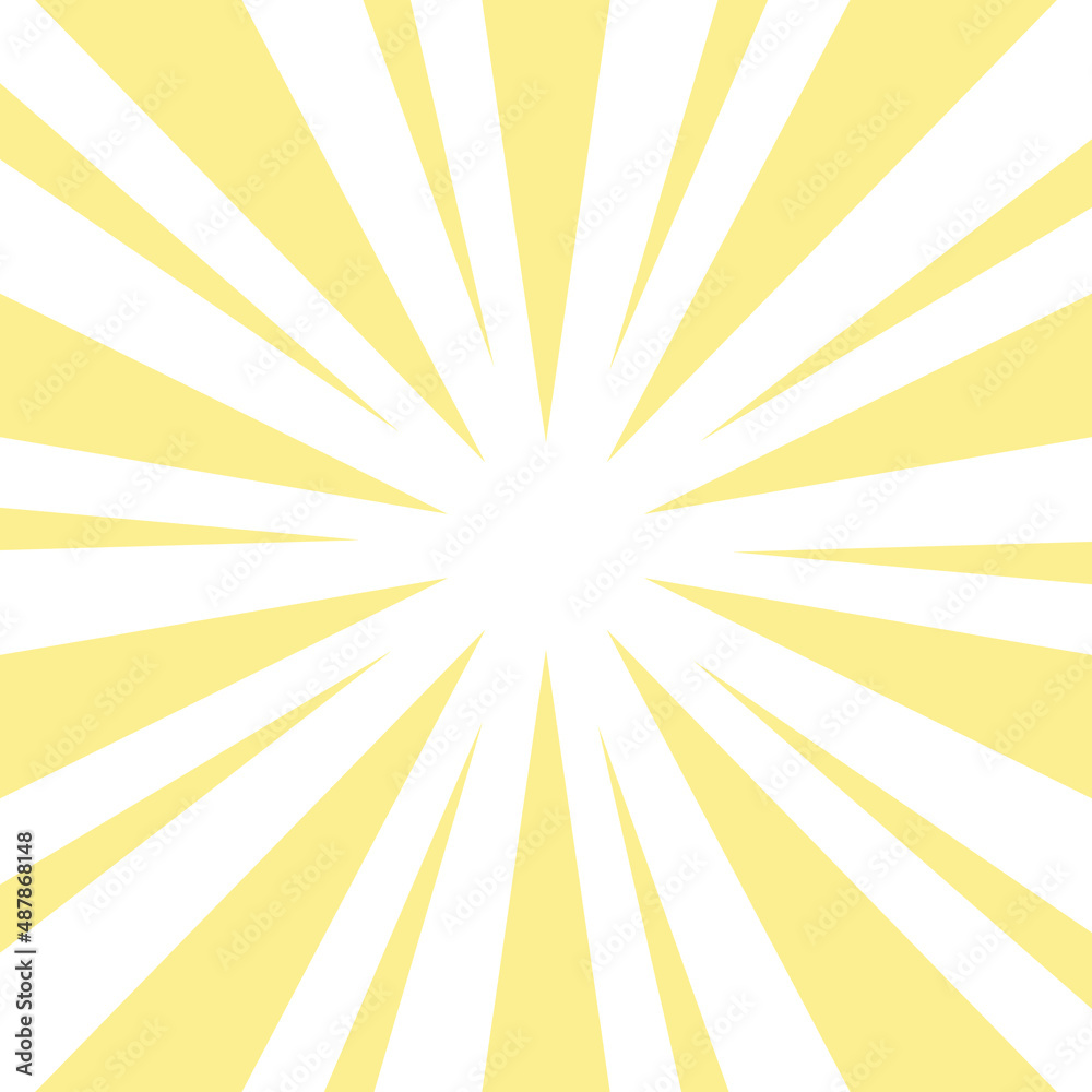 Sunlight rays horizontal background. Bright yellow color burst ...