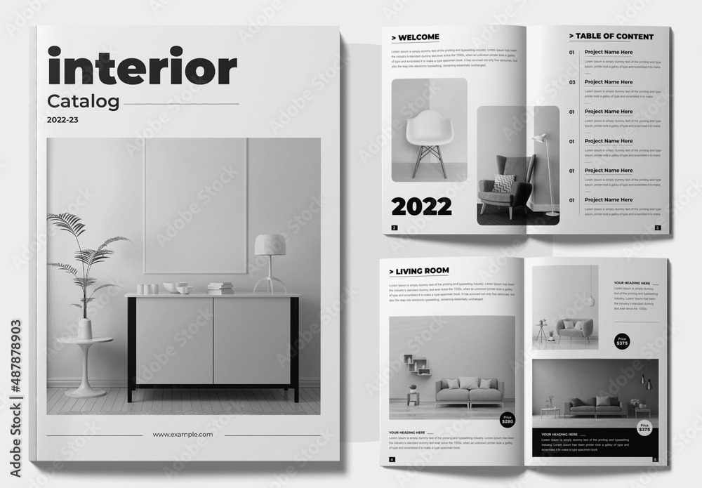 Interior Magazine Design Stock Template | Adobe Stock
