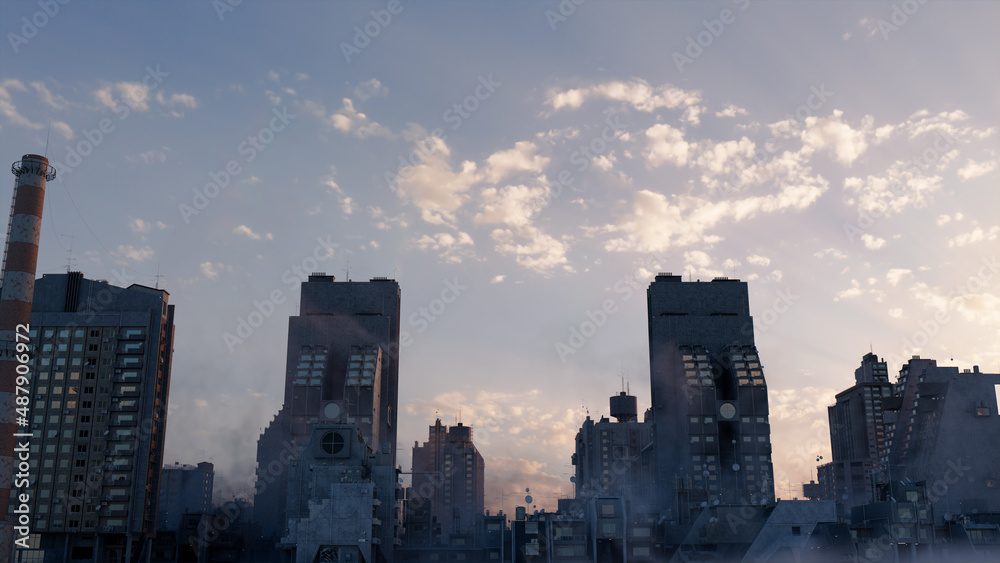 Constructivist Metropolis. Soviet Brutalist Architecture against a ...
