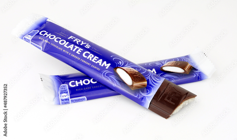 Frys chocolate cream bar rich dark chocolate with a smooth fondant ...