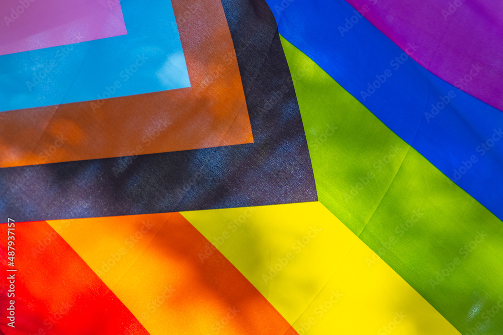 Progress pride flag fullscreen Stock Photo | Adobe Stock