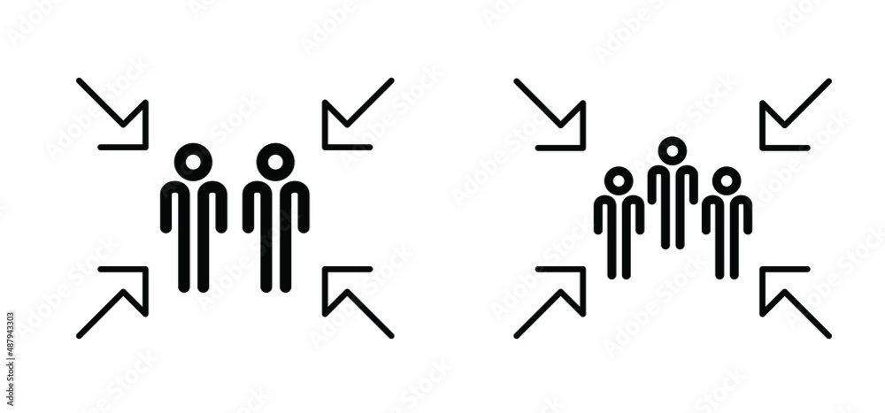 Emergency evacuation assembly point. Cartoon vector meeting, evacuation ...