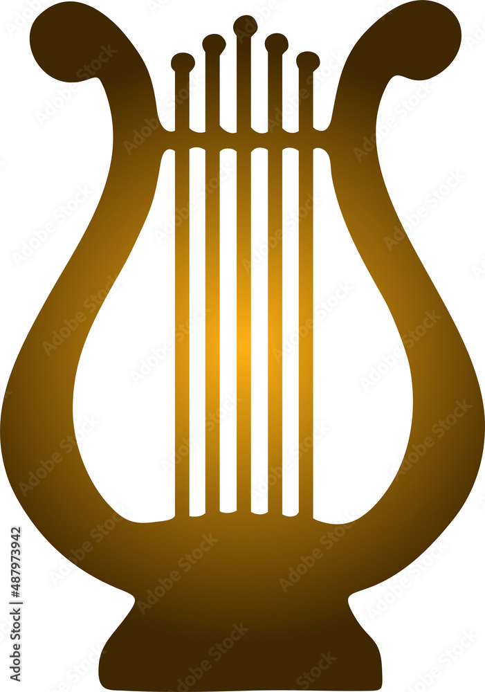 Vetor de Lyra - a symbol of inspiration a musical instrument - vector ...